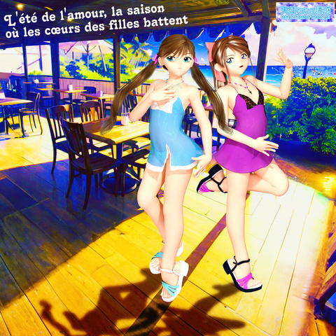 TINAMI - [イラスト]L'été de l'amour, la saison où les cœurs des filles battent_02