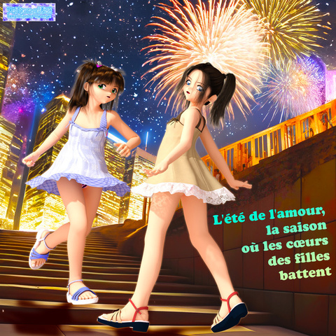 TINAMI - [イラスト]L'été de l'amour, la saison où les cœurs des filles battent_06