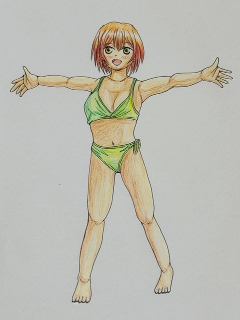 TINAMI - [イラスト]描き初め凛ちゃん 25/1/3