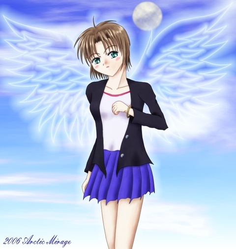 TINAMI - [イラスト]Moon At Mid Day ～ 真昼の月