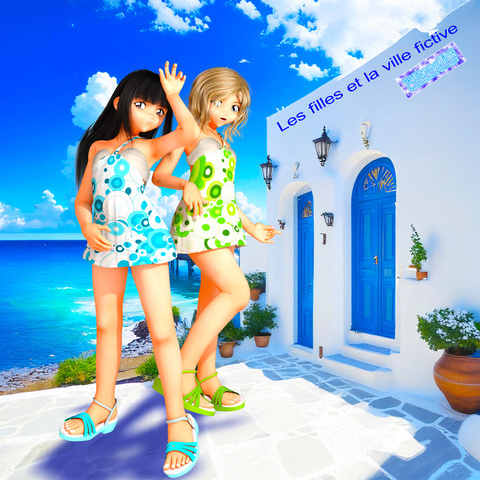 TINAMI - [イラスト]Les filles et la ville fictive_11