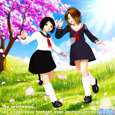 TINAMI - [イラスト]Au printemps, les anges vous tentent avec leurs sourires_011