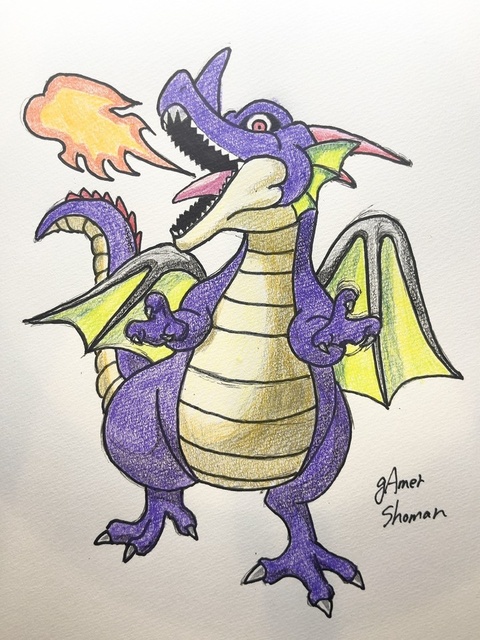 TINAMI - [イラスト]# 26【模写】竜王を"ほぼ"一発描きしてみた！