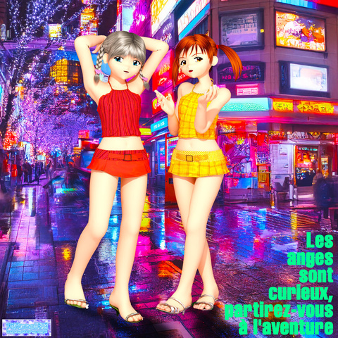 TINAMI - [イラスト]Les anges sont curieux, partirez-vous à l'aventure ? 005