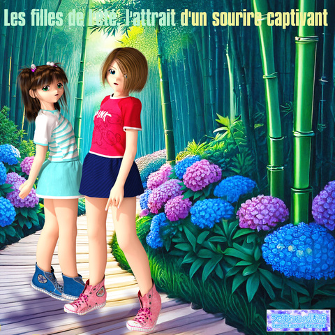 TINAMI - [イラスト]Les filles de l'été, l'attrait d'un sourire captivant_001