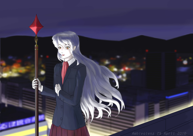 TINAMI - [イラスト]宵闇に佇む銀の魔女