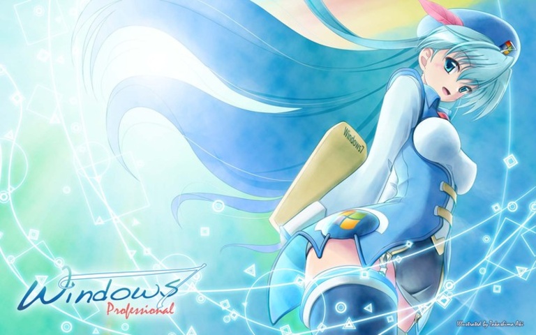 TINAMI - [イラスト]Windows7 Proたん