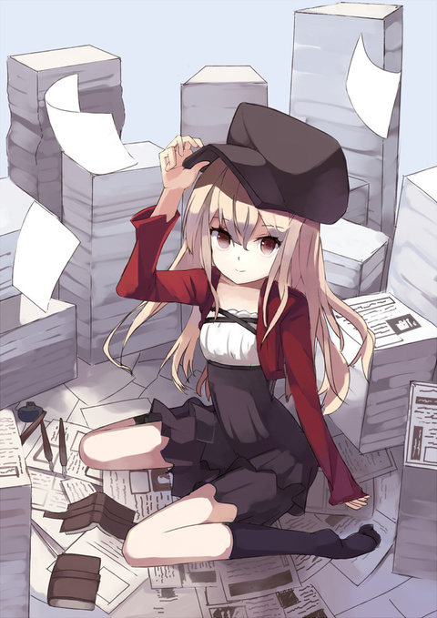 TINAMI - [イラスト]物書き少女