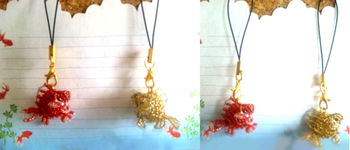 TINAMI - [モデル]ビーズ金魚13,14