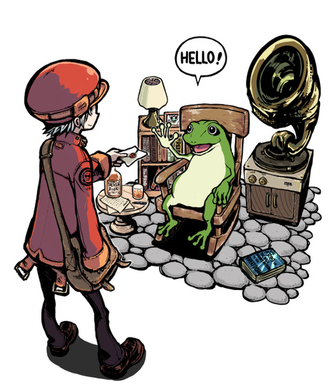 TINAMI - [イラスト]The Frog, in the room