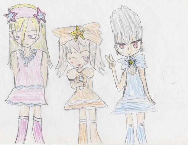 TINAMI - [イラスト]この3人に衣装着せてみたw