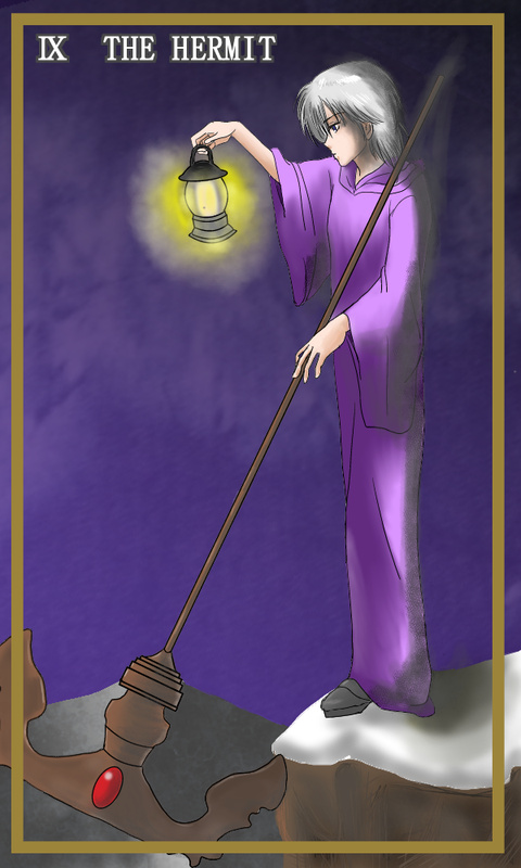 TINAMI - [イラスト]タロットNO.9「隠者」