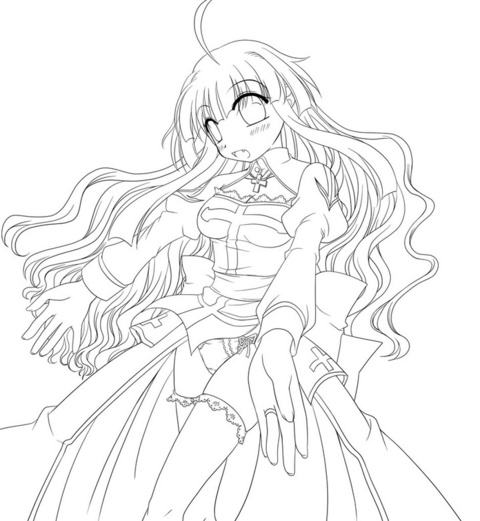 TINAMI - [イラスト]線画(ROのアークビショップ)