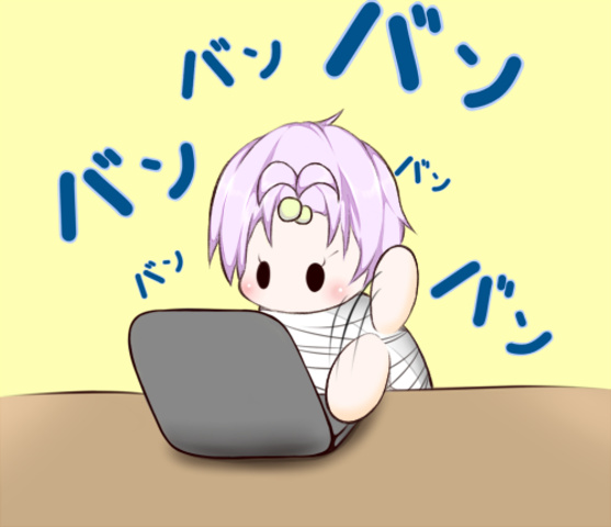 TINAMI - [イラスト]PCをバンバンしてるAA