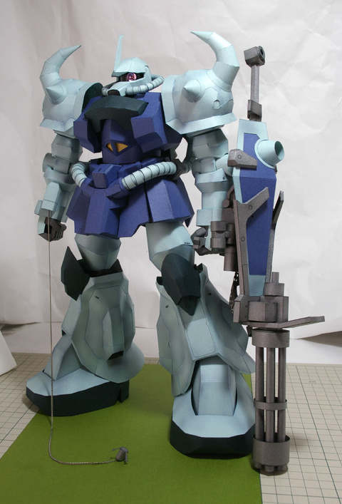 TINAMI - [モデル]1/60 グフカスタム ペーパークラフト