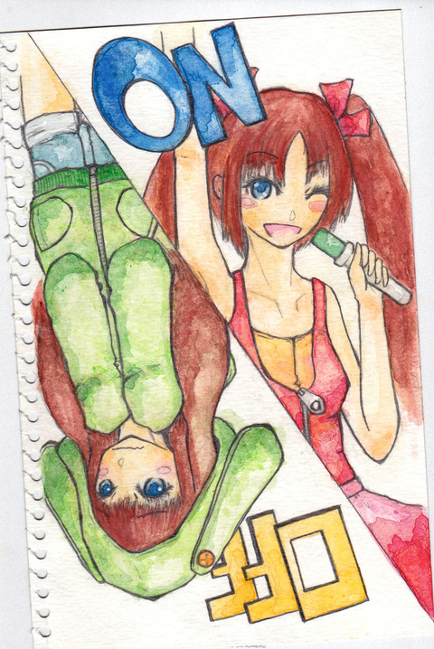 TINAMI - [イラスト]【オリジナル】ON&OFF【アナログ】