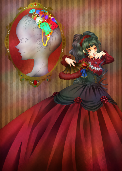 TINAMI - [イラスト]Real oneself reflected in a mirror