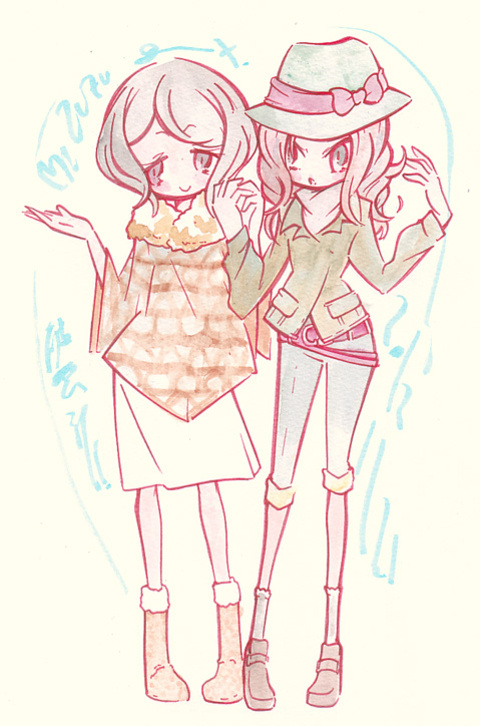 TINAMI - [イラスト]町で見かけた女の子2012