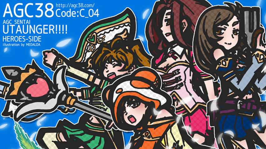 TINAMI - [マンガ]AGC38 Code:C 04 ～AGC38ヒーローズ～ AGC戦隊ウタウンジャー!!!! - イラスト2枚