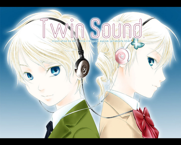 TINAMI - [イラスト]Twin Sound. 壁紙