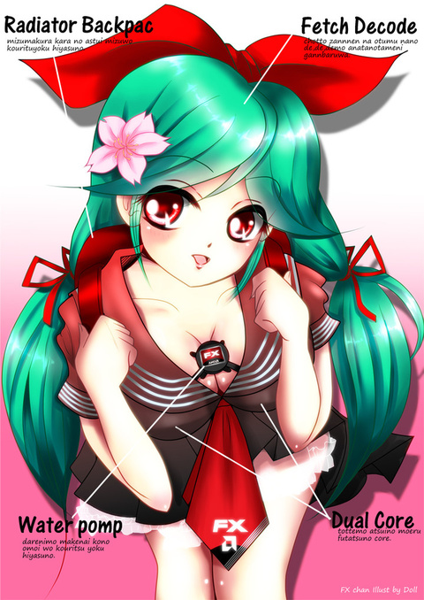 TINAMI - [イラスト]AMD非公認応援キャラ FXちゃん