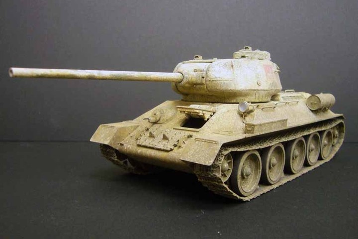 TINAMI - [モデル]ガルパンT-34-85の完成写真