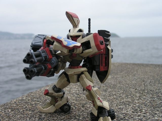 TINAMI - [モデル]LBXドットフェイサー＆ドットガトリングガン