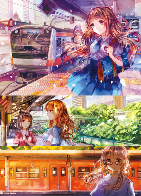 TINAMI - [イラスト]【C84新刊】中央線の女の子【2日目東ラ-29b】