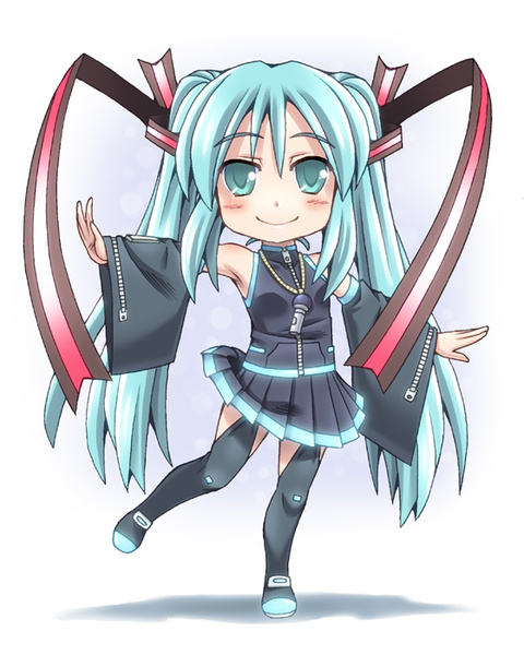 TINAMI - [イラスト]3頭身ミク