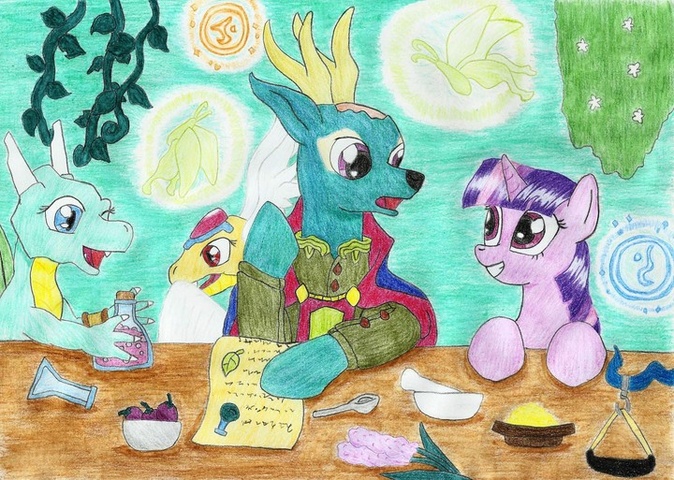 TINAMI - [イラスト]Study with king of elfdeer