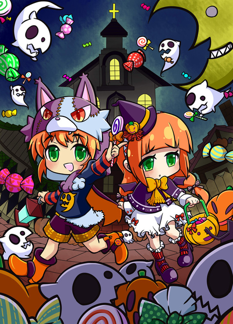 TINAMI - [イラスト]ハロウィン通り午後7時