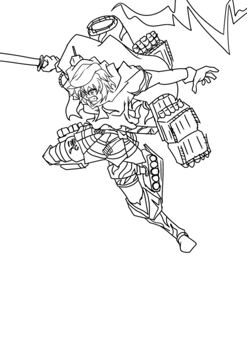 TINAMI - [イラスト]線画で力尽きたっていうか