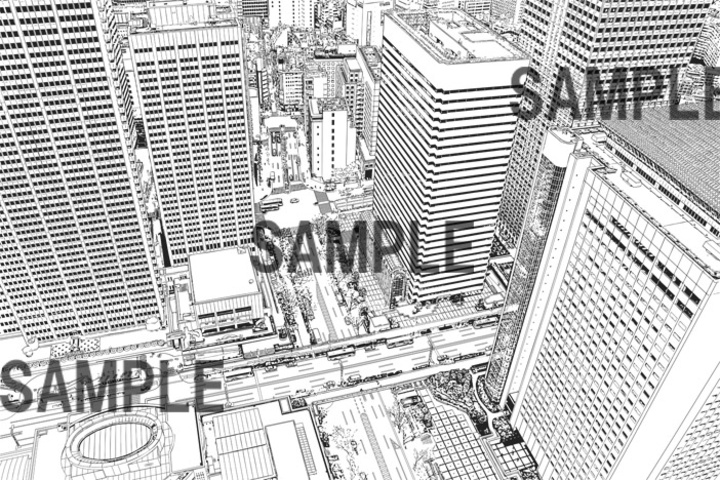 TINAMI - [マンガ]漫画背景・新宿009