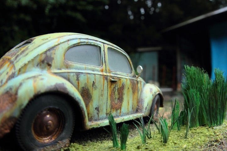 TINAMI - [モデル]ARII 1:32 Volkswagen "Rusted" Beetle