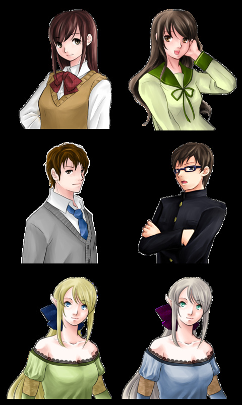 TINAMI - [イラスト]TRPG立ち絵用素材始めました