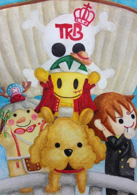 TINAMI - [イラスト]某海賊漫画パロw