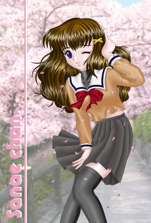 TINAMI - [イラスト]さなえちゃん【pop'n music】