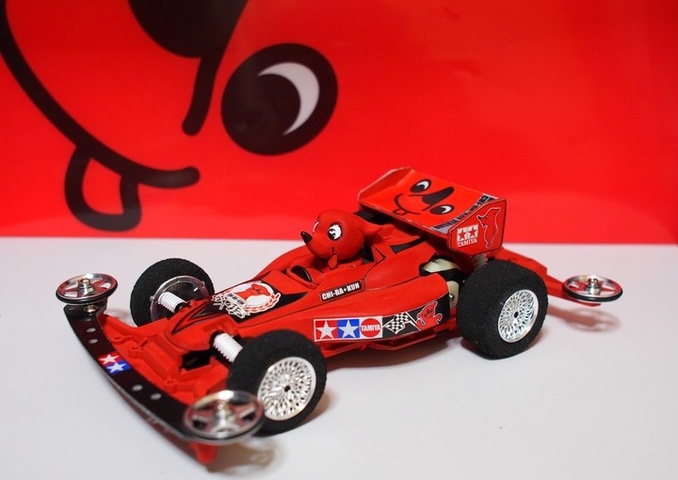 TINAMI - [モデル]1/32ミニ四駆チーバくんバージョン。