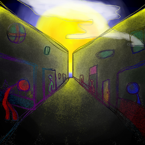 TINAMI - [イラスト]26題目「夜店」