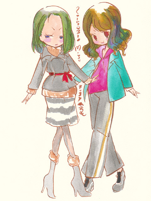 TINAMI - [イラスト]町で見かけた女の子2015