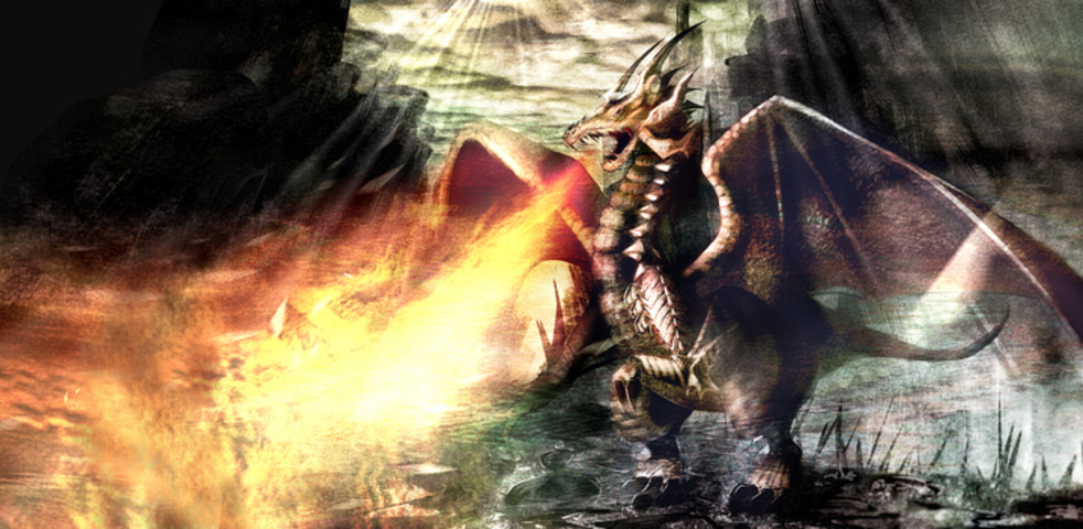 TINAMI - [イラスト]fire dragon