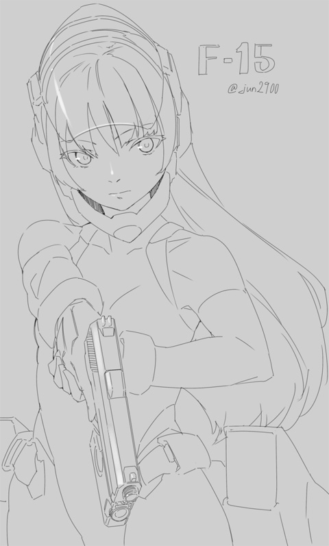 TINAMI - [イラスト]F-15 擬人化