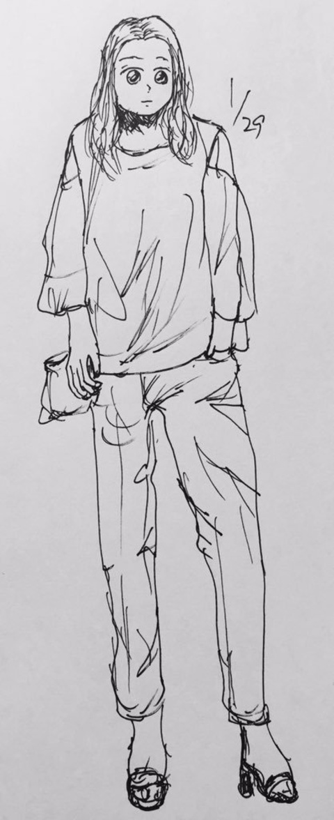 TINAMI - [イラスト]5分スケッチ 16/1/29