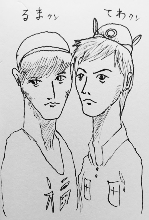 TINAMI - [イラスト]2人組で検索したら出てくる謎の男の子