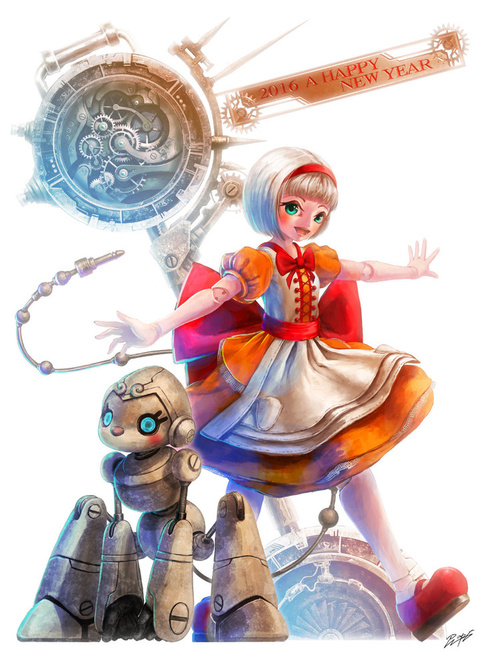 TINAMI - [イラスト]2016年年賀状