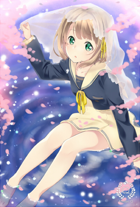 TINAMI - [イラスト]鰐淵エモコ：ポストカード01【夜桜】