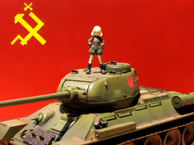 TINAMI - [モデル]T-34/85 カチューシャ隊長車