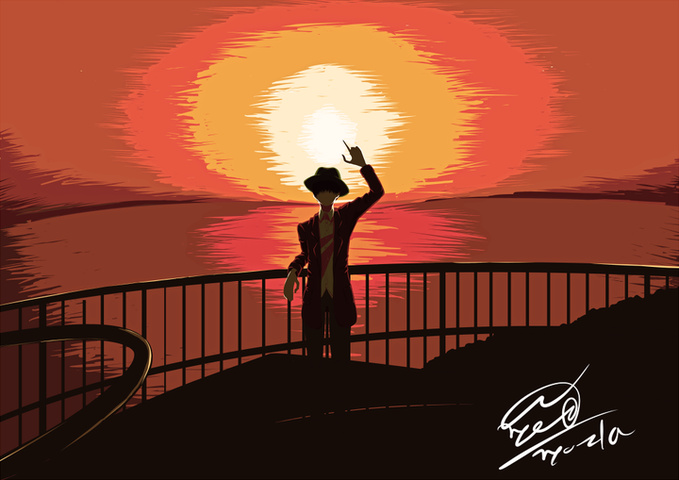 TINAMI - [イラスト]夕日信仰