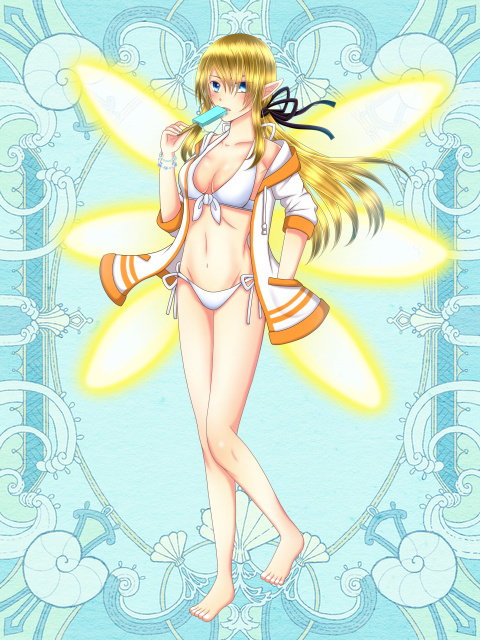 TINAMI - [イラスト]【ケルベロスブレイド】水着コンテスト2016 全身イラスト