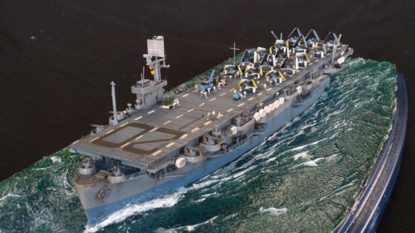 TINAMI - [モデル]米ボーグ級護衛空母バーンズ（タミヤ 1/700）